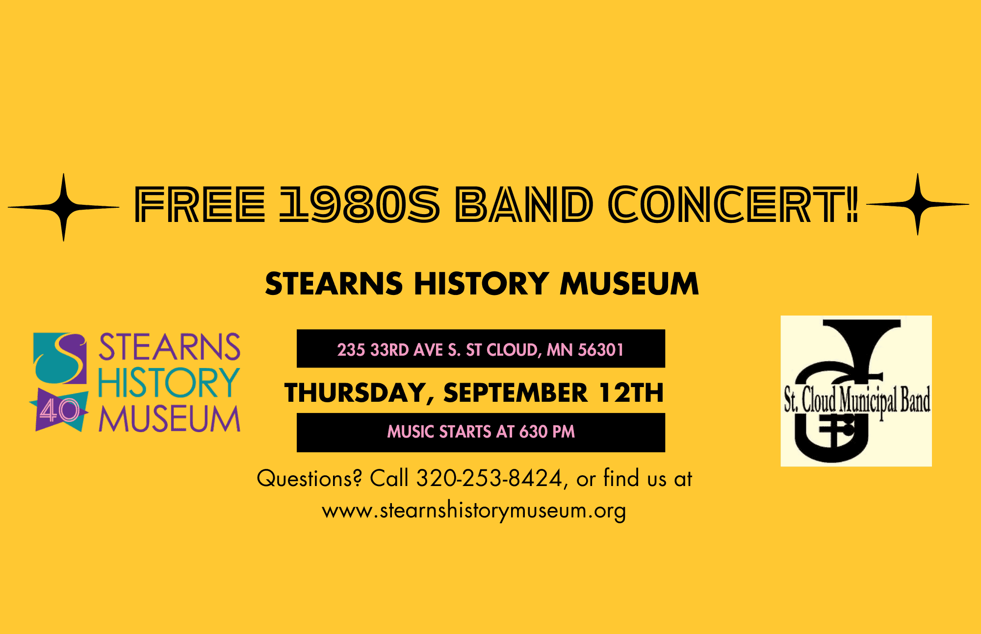 Events at the Stearns History Museum